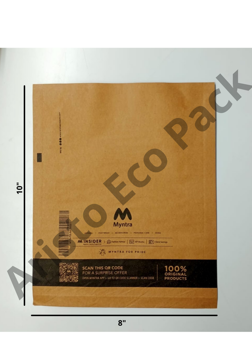 Myntra Paper Bag 8"X10" - XS size – Aristo Eco Pack